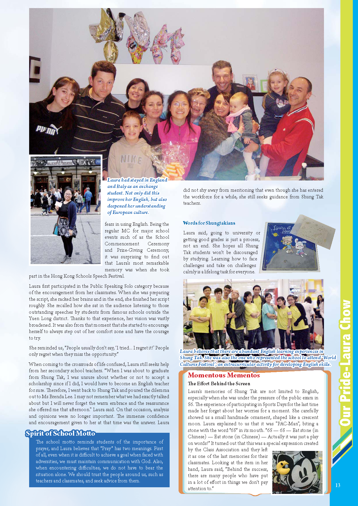 Shung Tak Catholic English College - Community